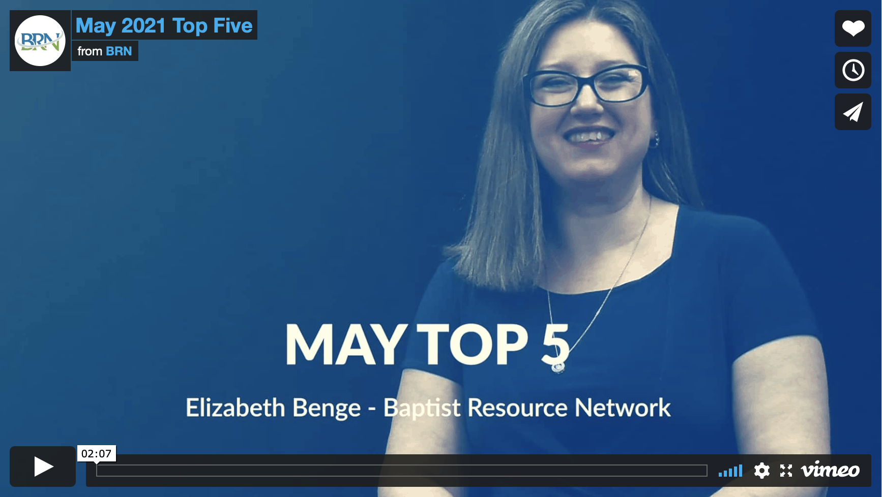May 2021 Top Five - Baptist Resource Network