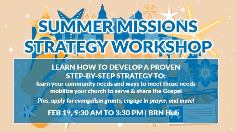 2026 Summer Missions Strategy Workshop - Baptist Resource Network